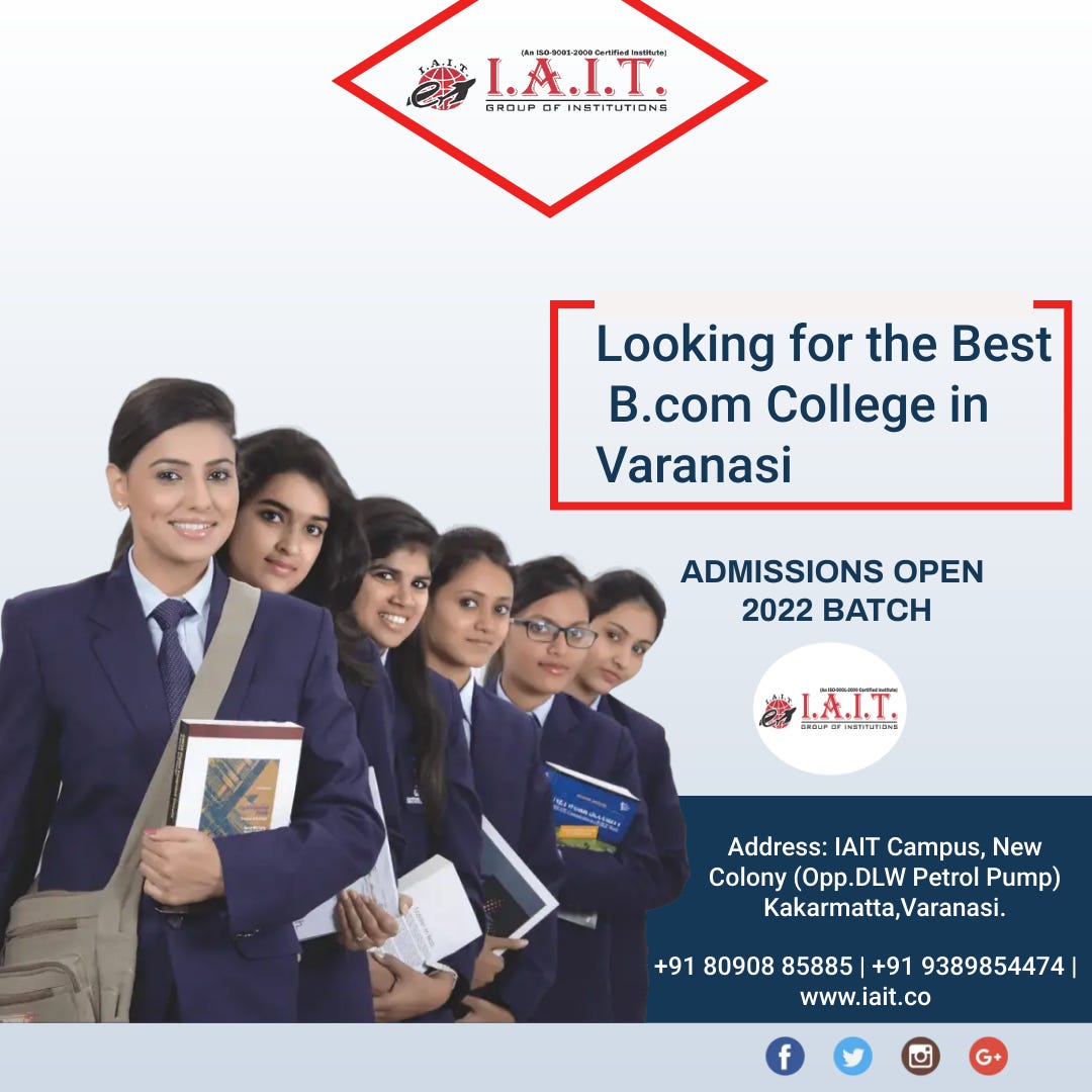 Looking for the Best B.com college in Varanasi - IAIT Group of ...