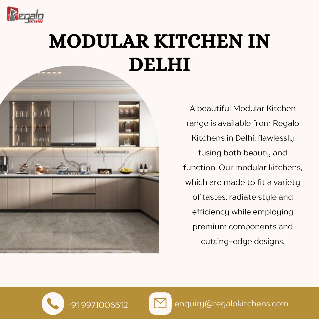 Modular Kitchen In Delhi - Regalo Kitchens - Medium