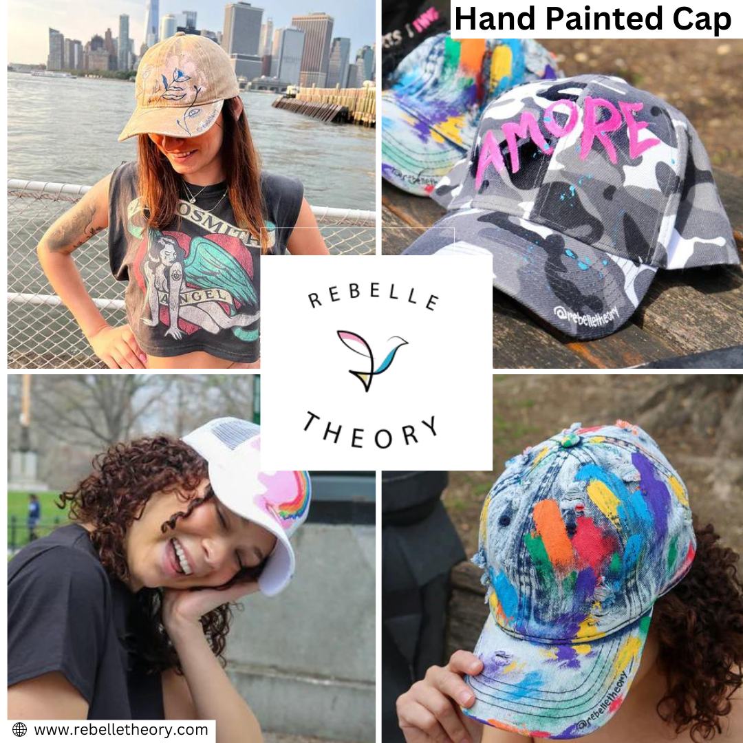 “Artistic Rebel: Hand-Painted Cap by Rebelle Theory” - Rebelletheory - Medium