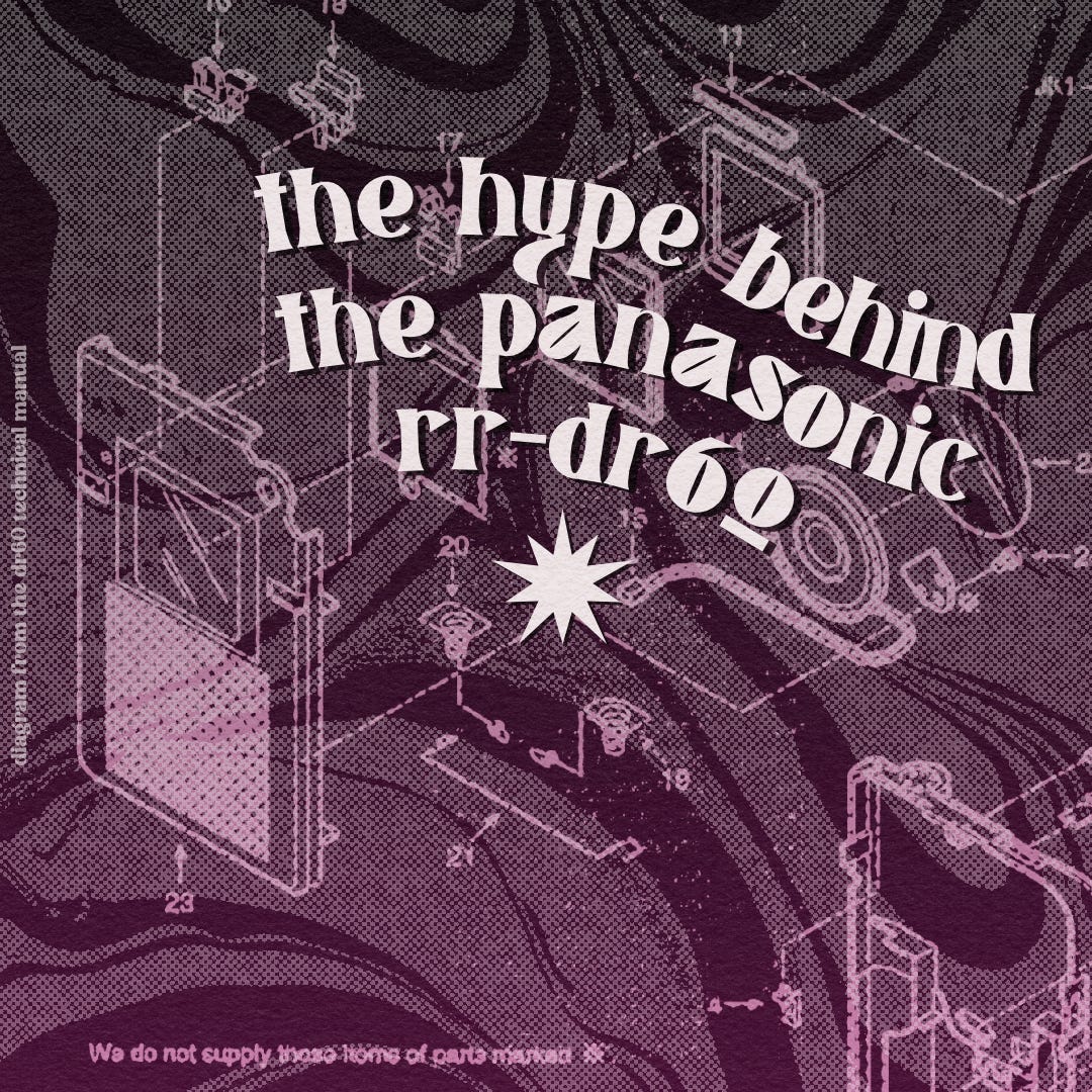 The hype around the Panasonic RR-DR60 | by Chris Amandier | Medium