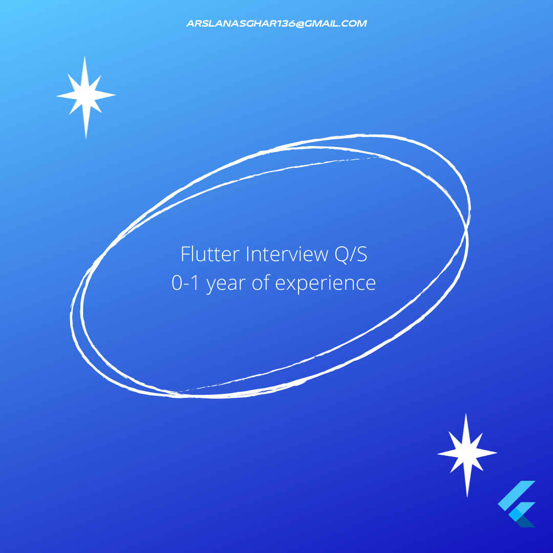 Flutter interview Questions and answers ⭐️ | by Arslanasghar | Medium