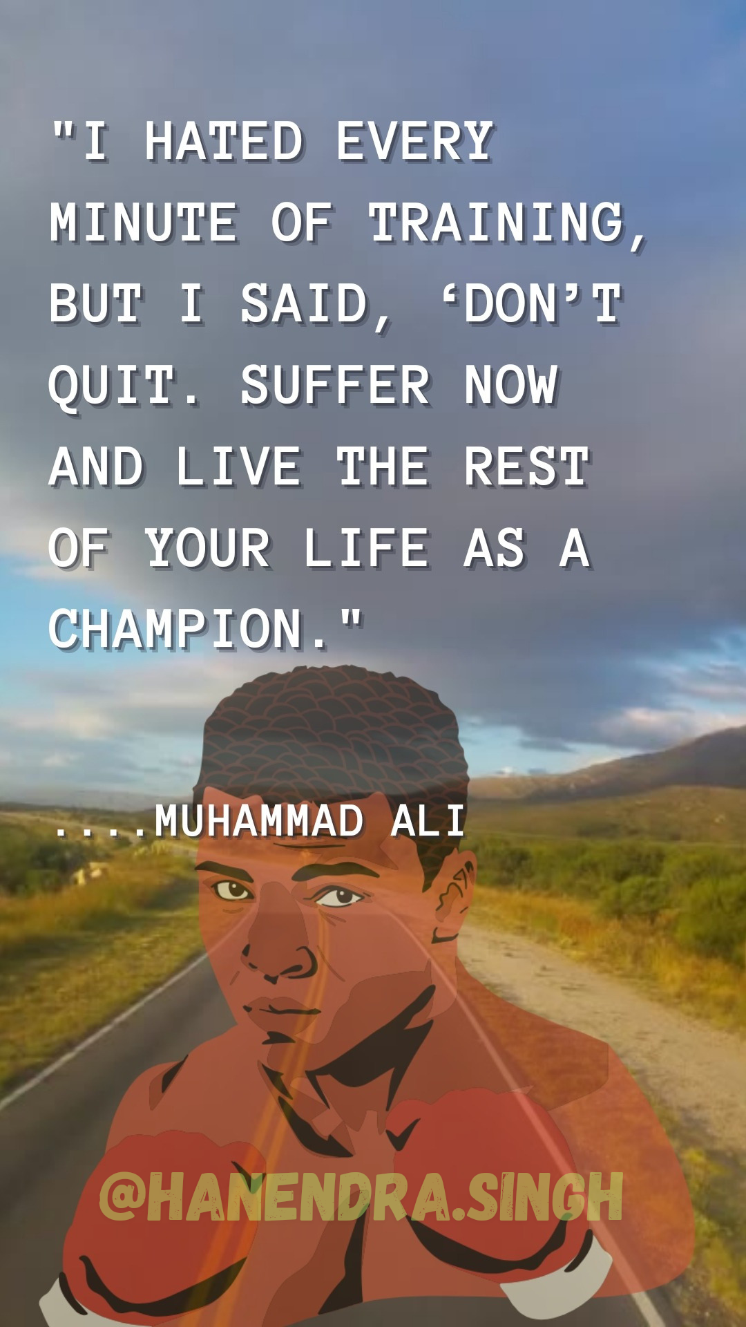 Muhammad Ali on training and champion mindset 🏆🙏 - Hanendra Pratap ...