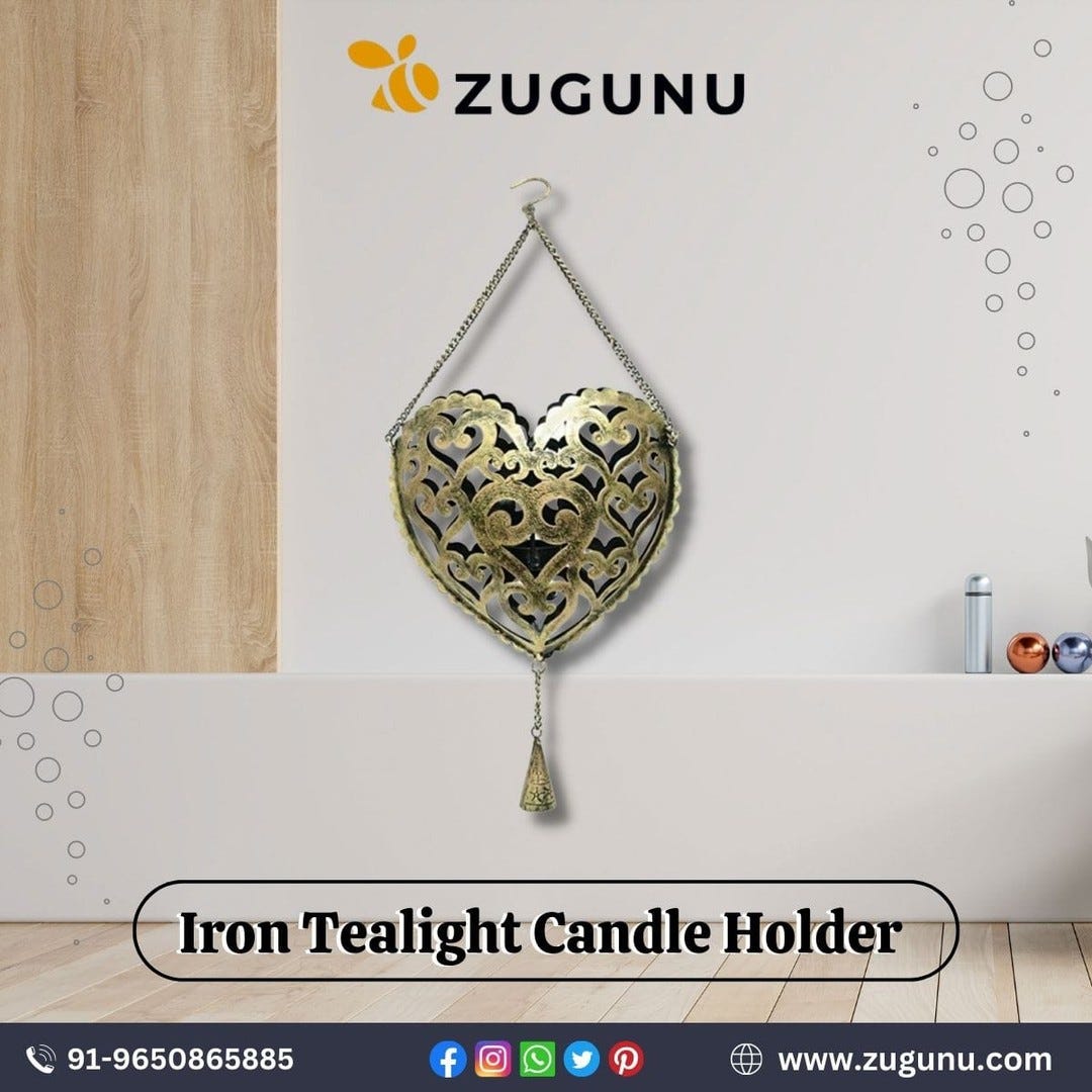 Glowing Ambiance — Iron Tealight Candle Holder - Zugunu.Com - Medium