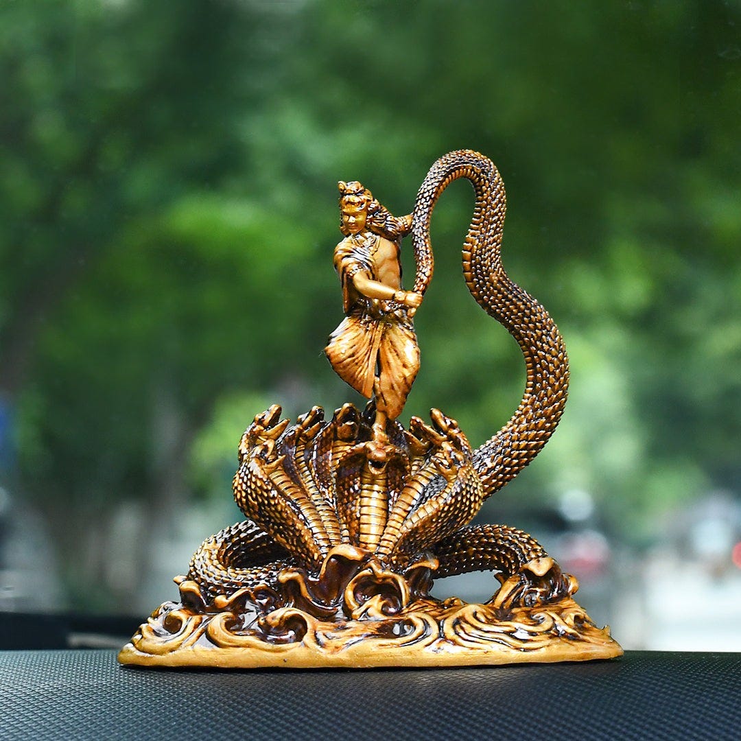 Lord Krishna Dancing on Kaliya: The Divine Triumph Over Evil | by Rahul ...