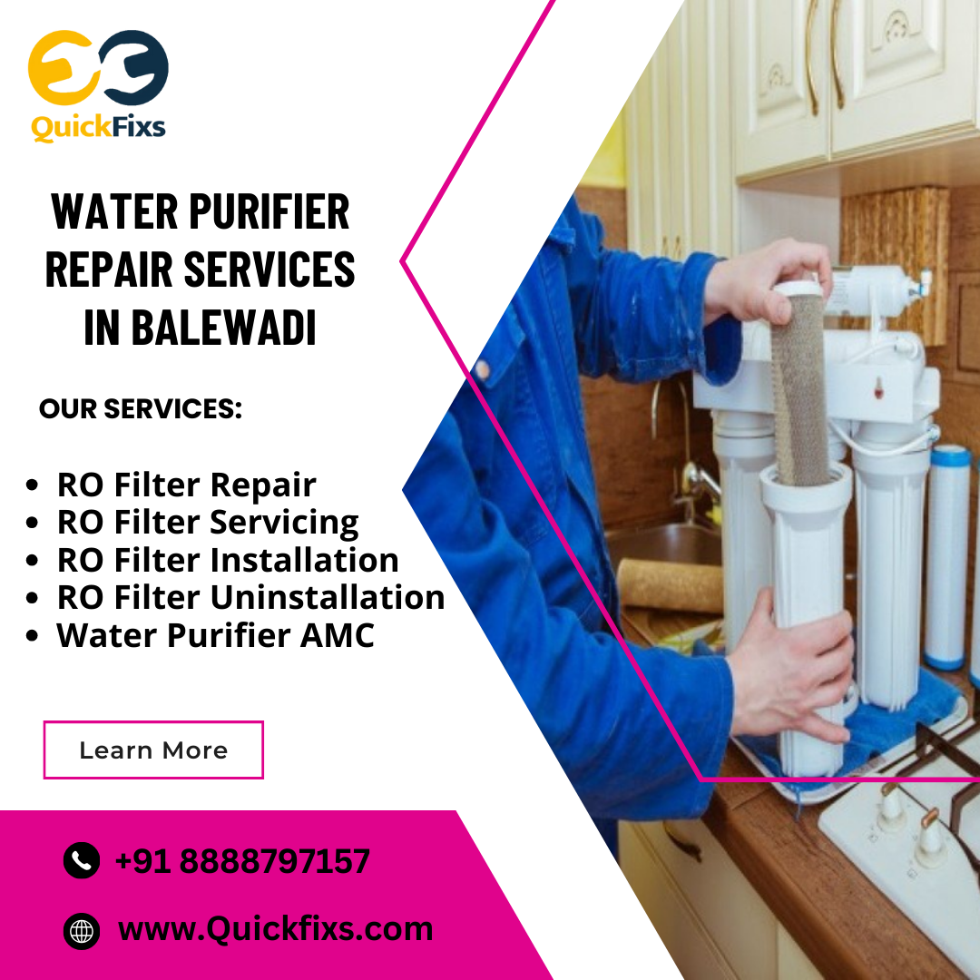 Affordable Water Purifier Repair Services in Balewadi - Quickfixs - Medium
