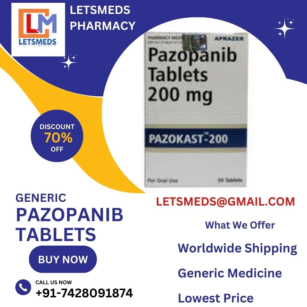 Buy Indian Pazopanib 200mg Tablets Online Cost Singapore Philippines ...