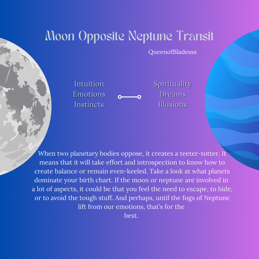 The Moon opposing Neptune. From December 5th to December 6th, the… | by ...