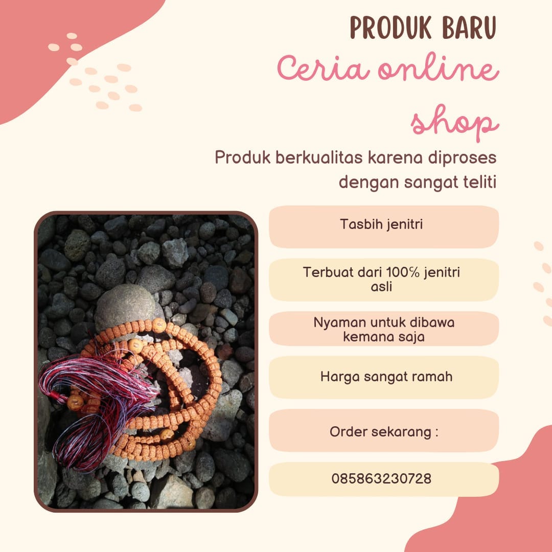 TERVIRAL!!!, Supplier Tasbih Jenitri Kebumen, HP/WA : 0858–6323–0728 ...