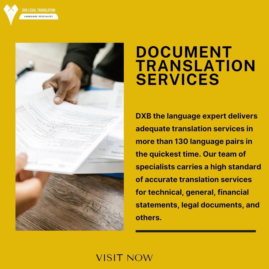 Document Translation in Dubai - DXB Legal Translation - Medium