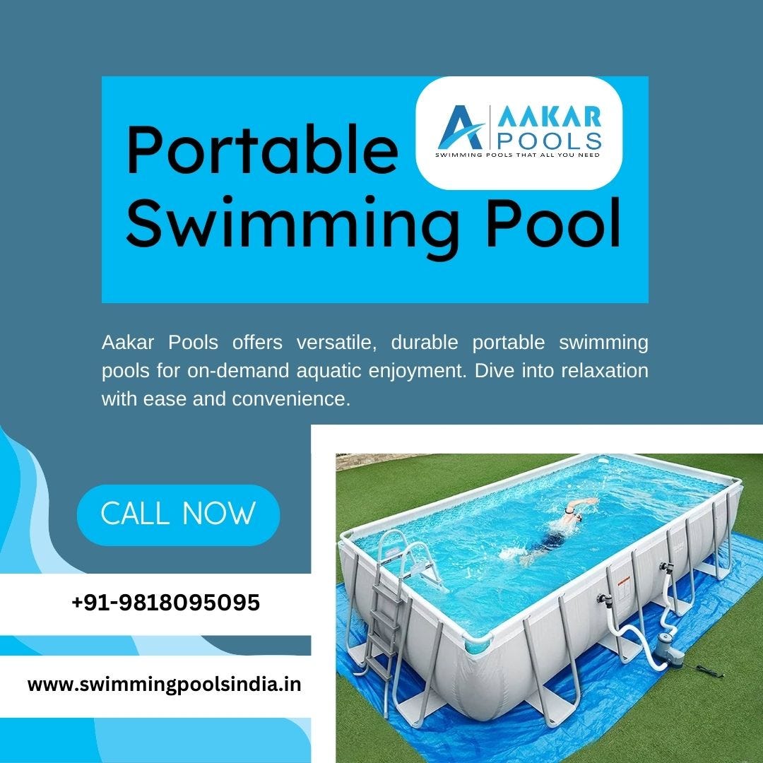 Portable Swimming Pool - Aakar Pools - Medium