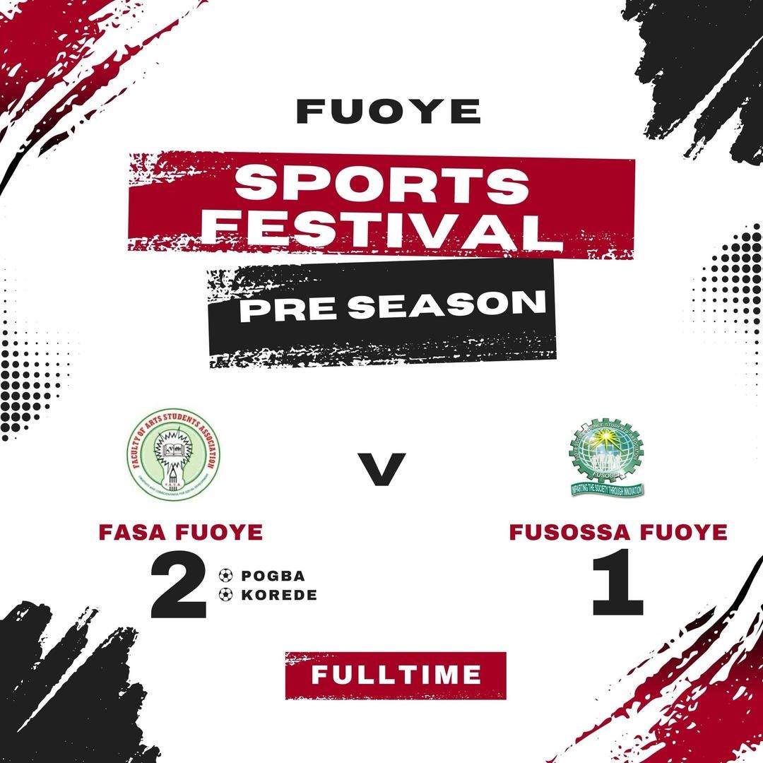 FUSOSSA Gets Burned as FASA Steals the Show | by ODETOLA OLUWATOMI ...
