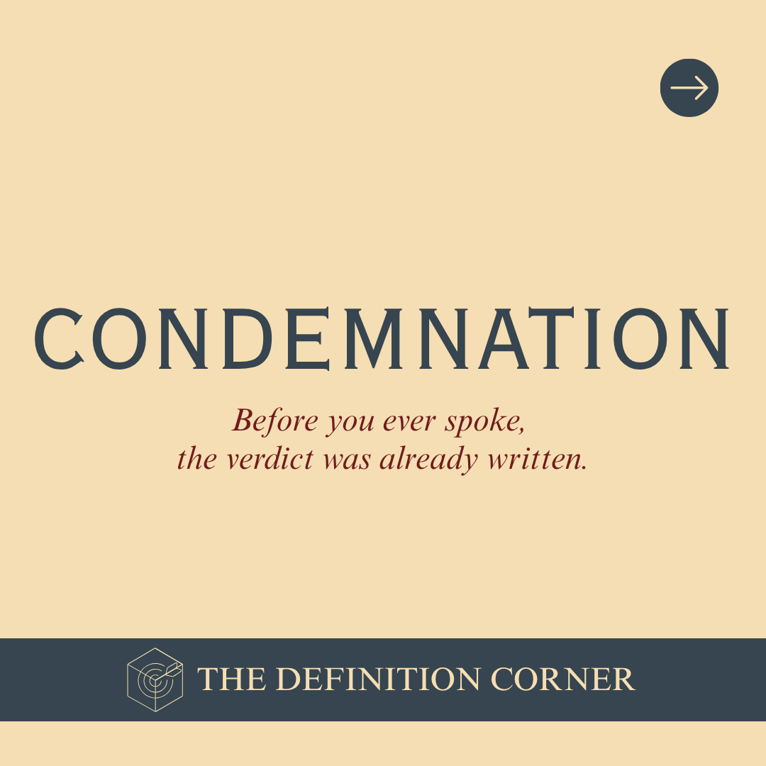 CONDEMNATION — “THE VERDICT WITHOUT HOPE” | by The Teleios Project | Medium