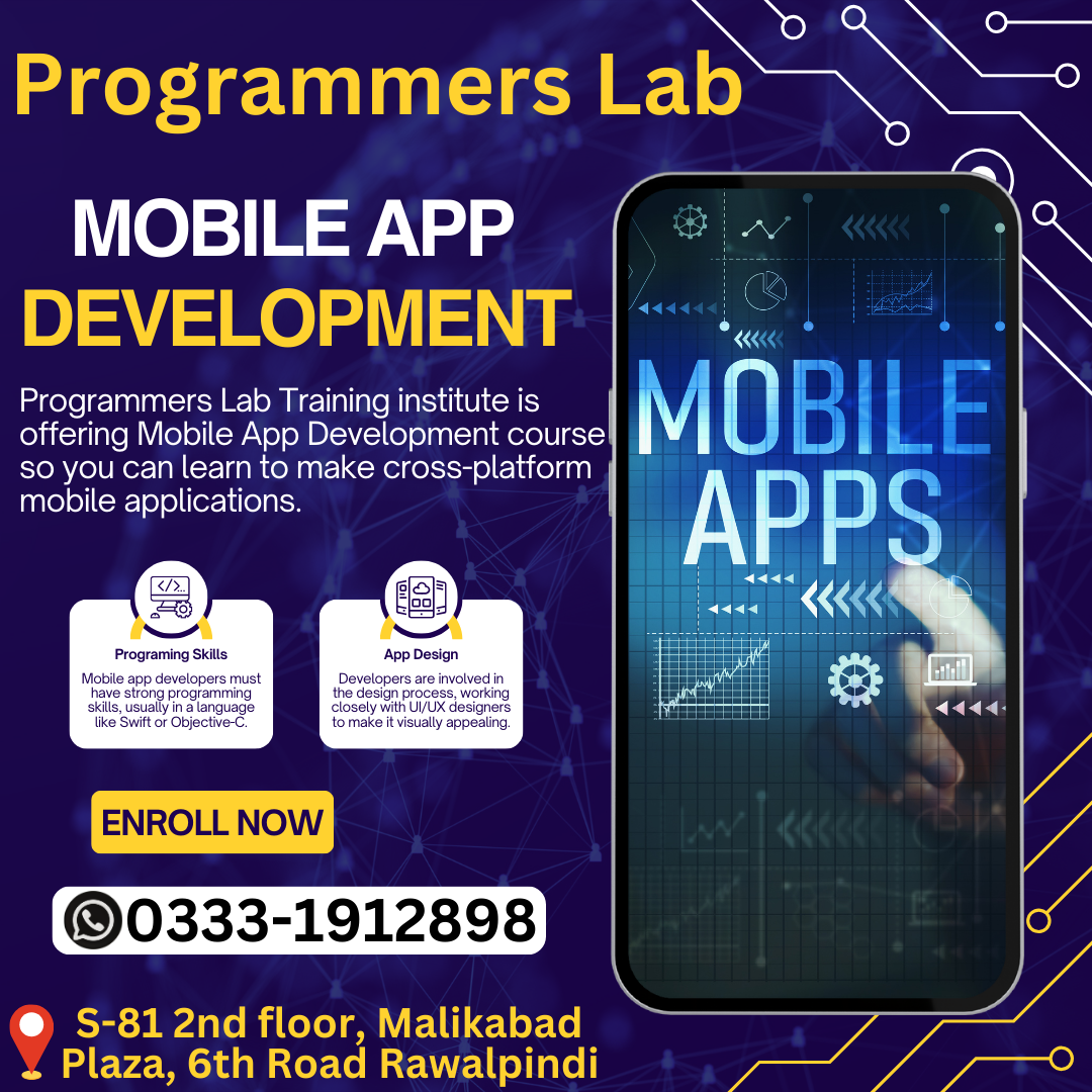 Mobile app development Course in Rawalpindi Islamabad | by Programmers Lab Training Institute ...
