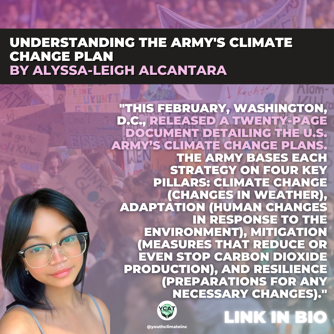 Understanding the Army’s Climate Change Plan | by Youth Climate Action ...