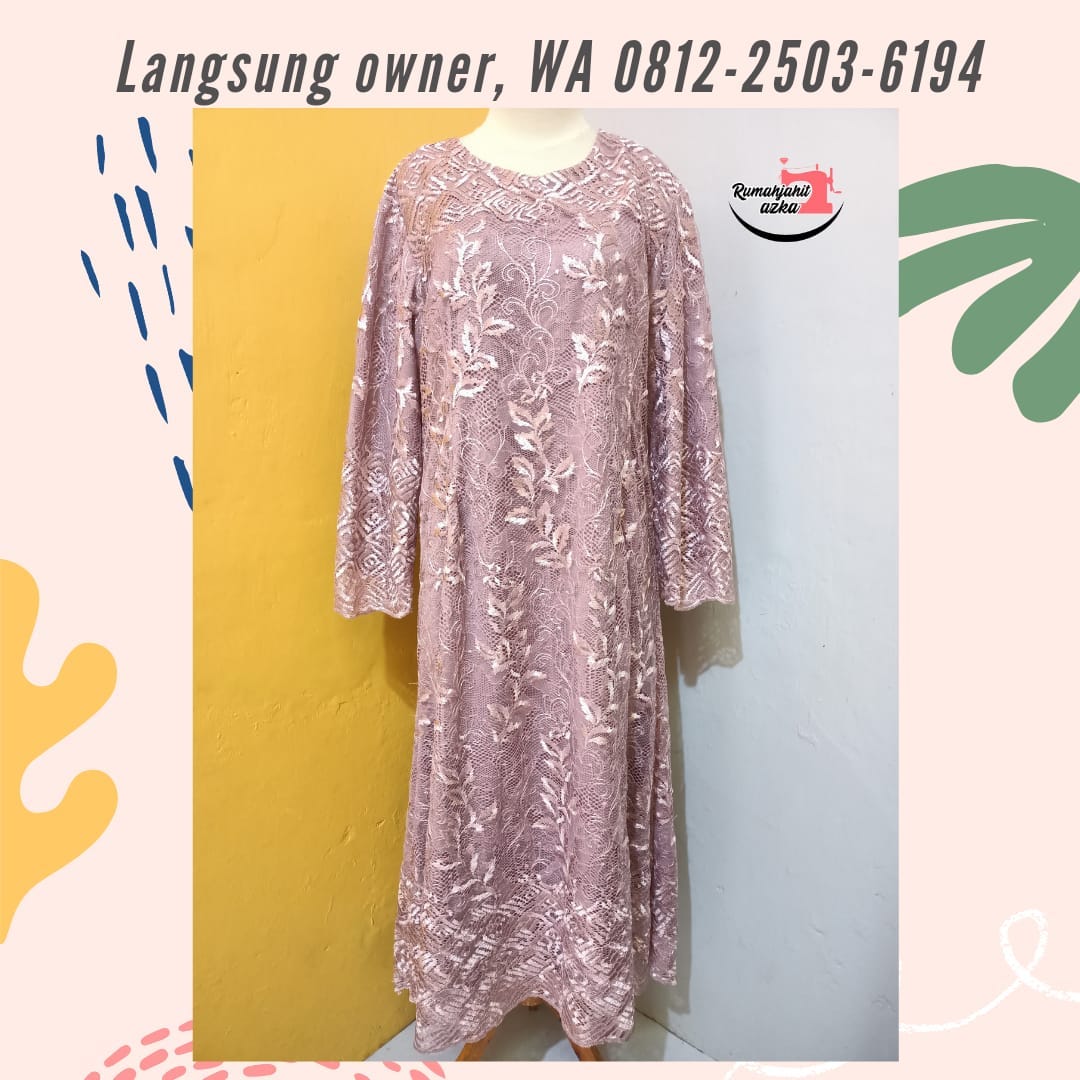PENJAHIT BAJU! Gamis Terbaru, Brukat, Batik, Couple, Dress, Jahit ...