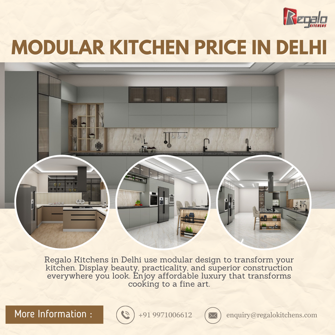 Modular Kitchen Price In Delhi | Regalo Kitchens - Regalo kitchens - Medium
