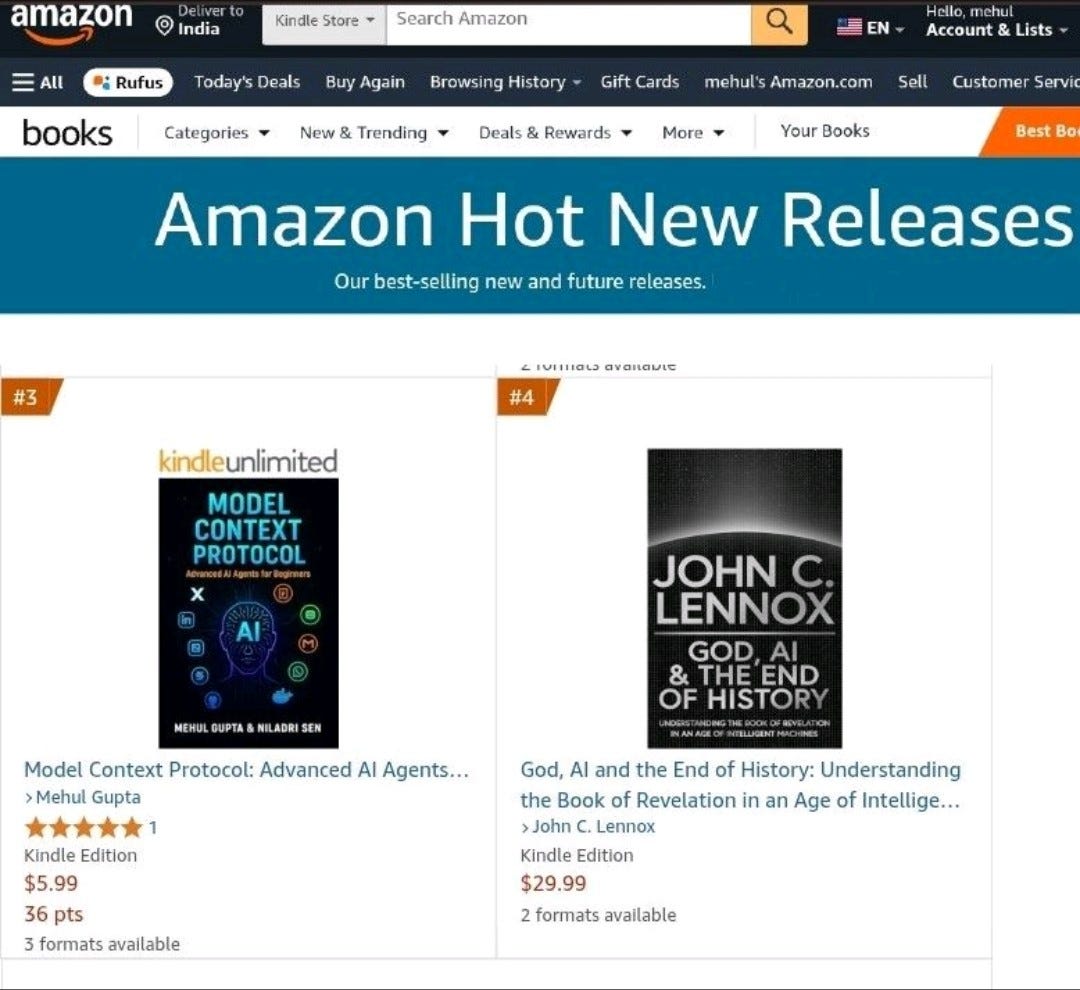 Model Context Protocol : Advanced AI Agents for Beginners, My new book is trending | by Mehul ...