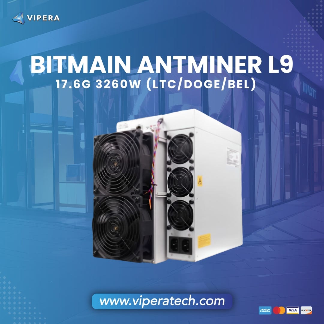 Viperatech launches pre-orders for the highly anticipated Bitmain Antminer L9 16.2G, with ...