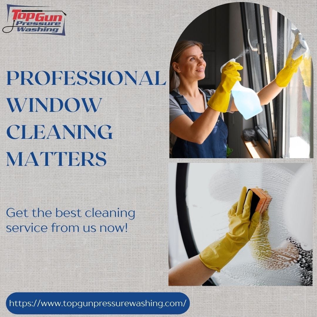 Why Professional Window Cleaning Matters? | by Top Gun Pressure Washing ...