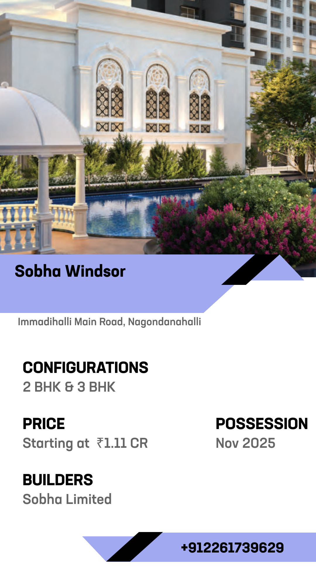 Sobha Windsor — 2&3 BHK Homes in Bangalore | Dwello - sai patil - Medium