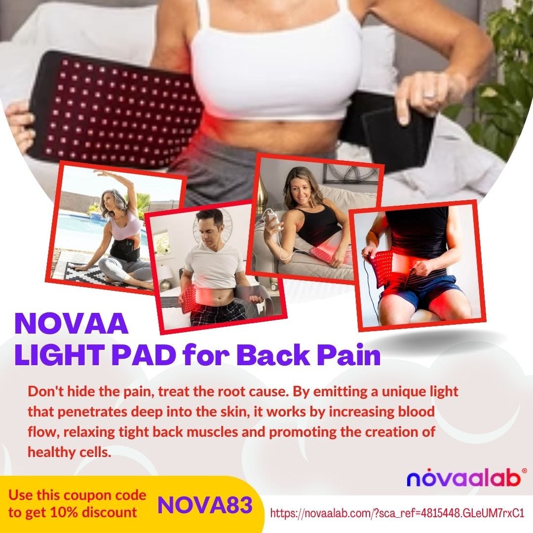 NOVAA LIGHT PAD for Back Pain - NovaaLab - Medium