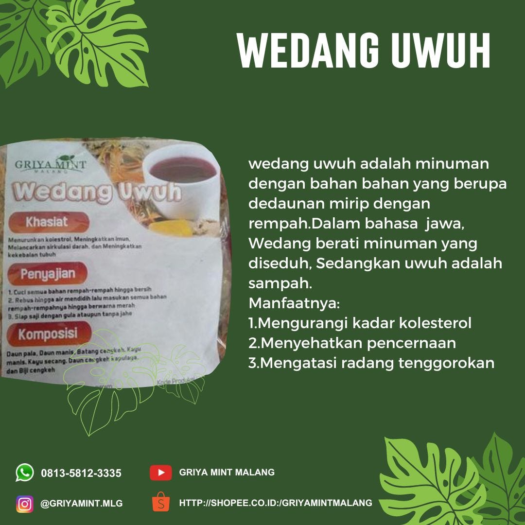 LIMITED!, WA 0813–5812–3335, pusat wedang uwuh lezat bermanfaat | by ...