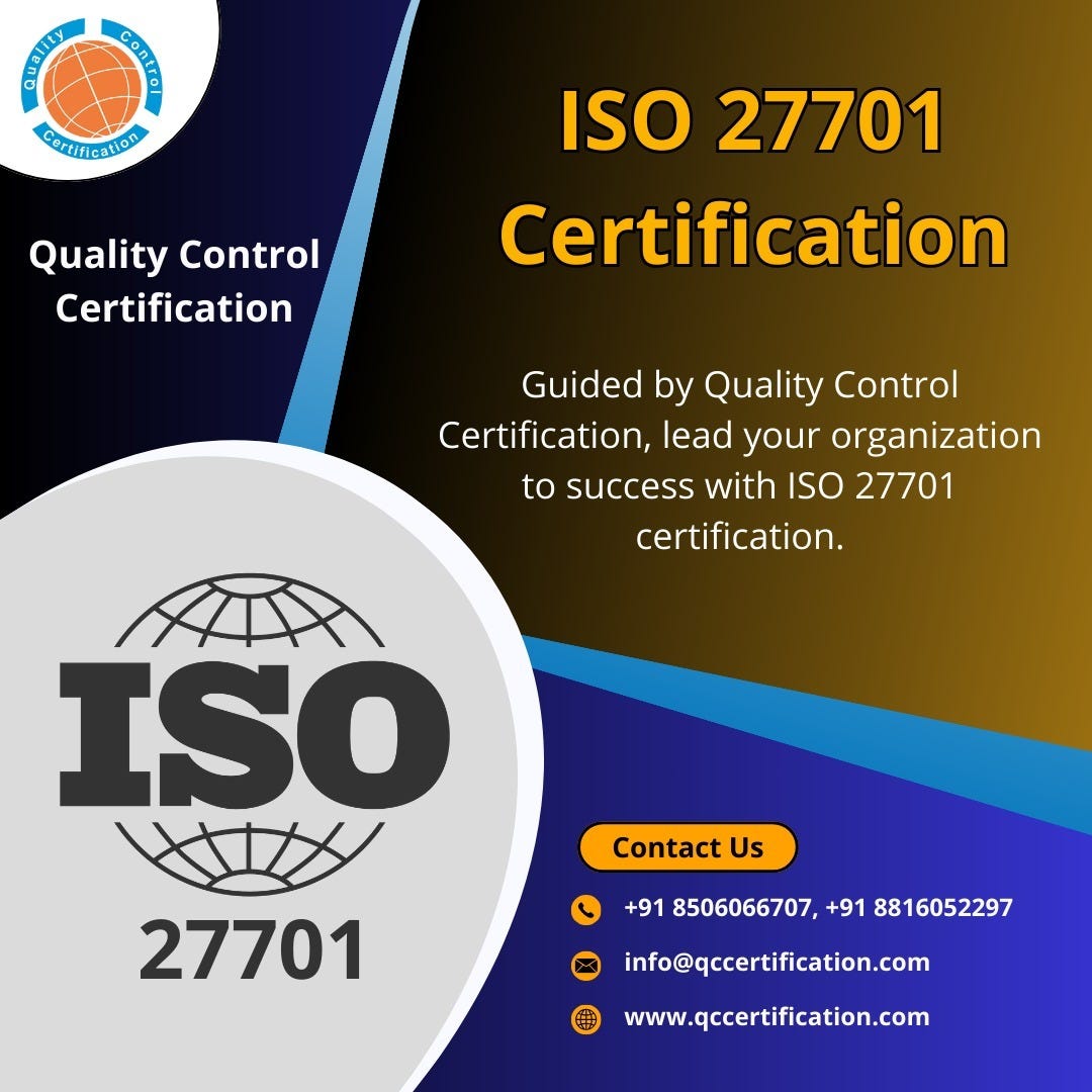 ISO 27701 Certification | Quality Control Certification - Vaibhav ...