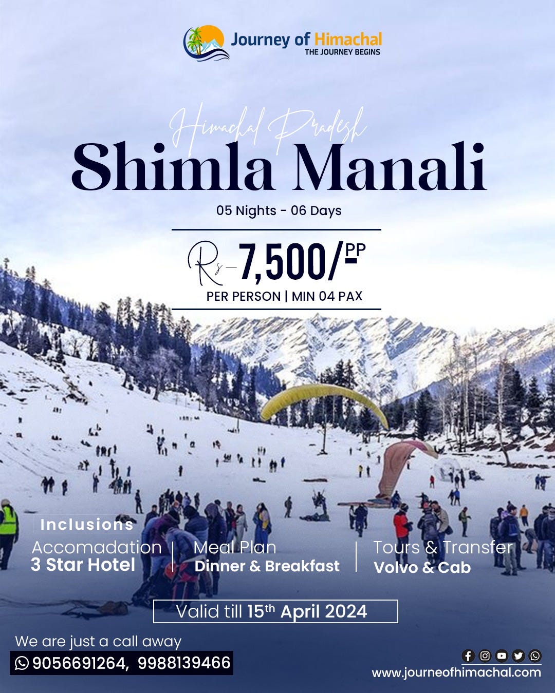 Plan Your Dream Vacation With Shimla Manali Tour Packages - Journey of ...