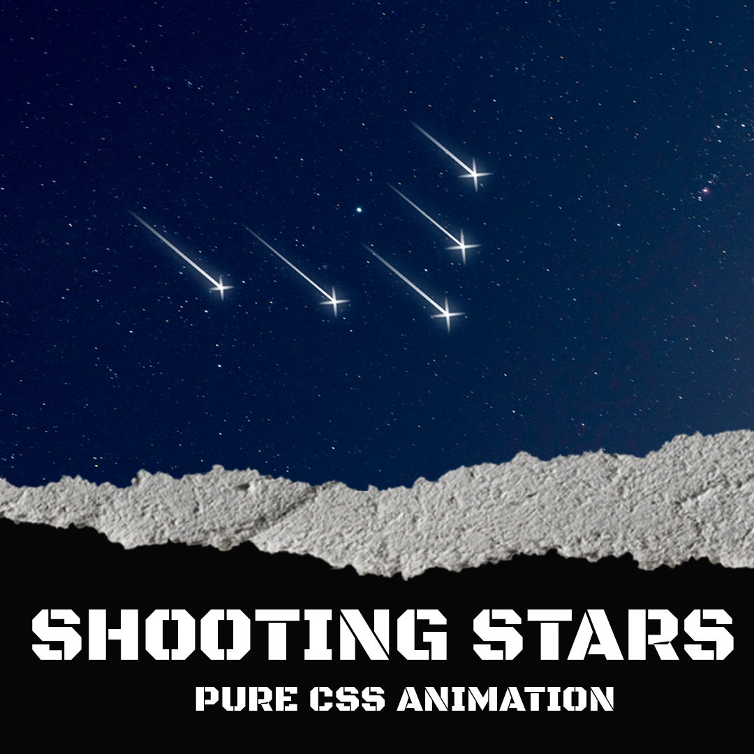 Shooting Star Animation Effect Pure Css Html Css By Constgenius 7762
