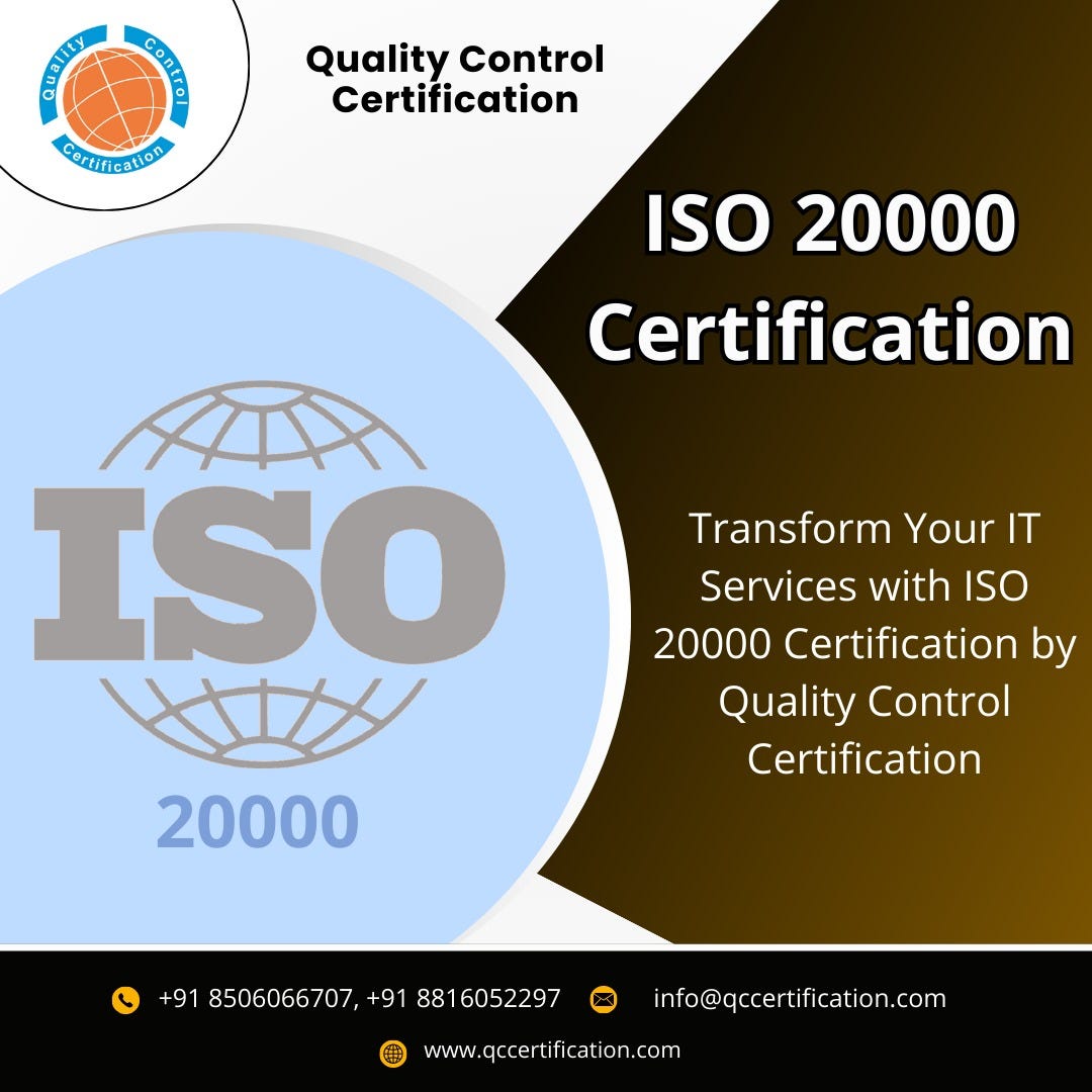 ISO 20000 Certification | QC Certification - Sandeep - Medium