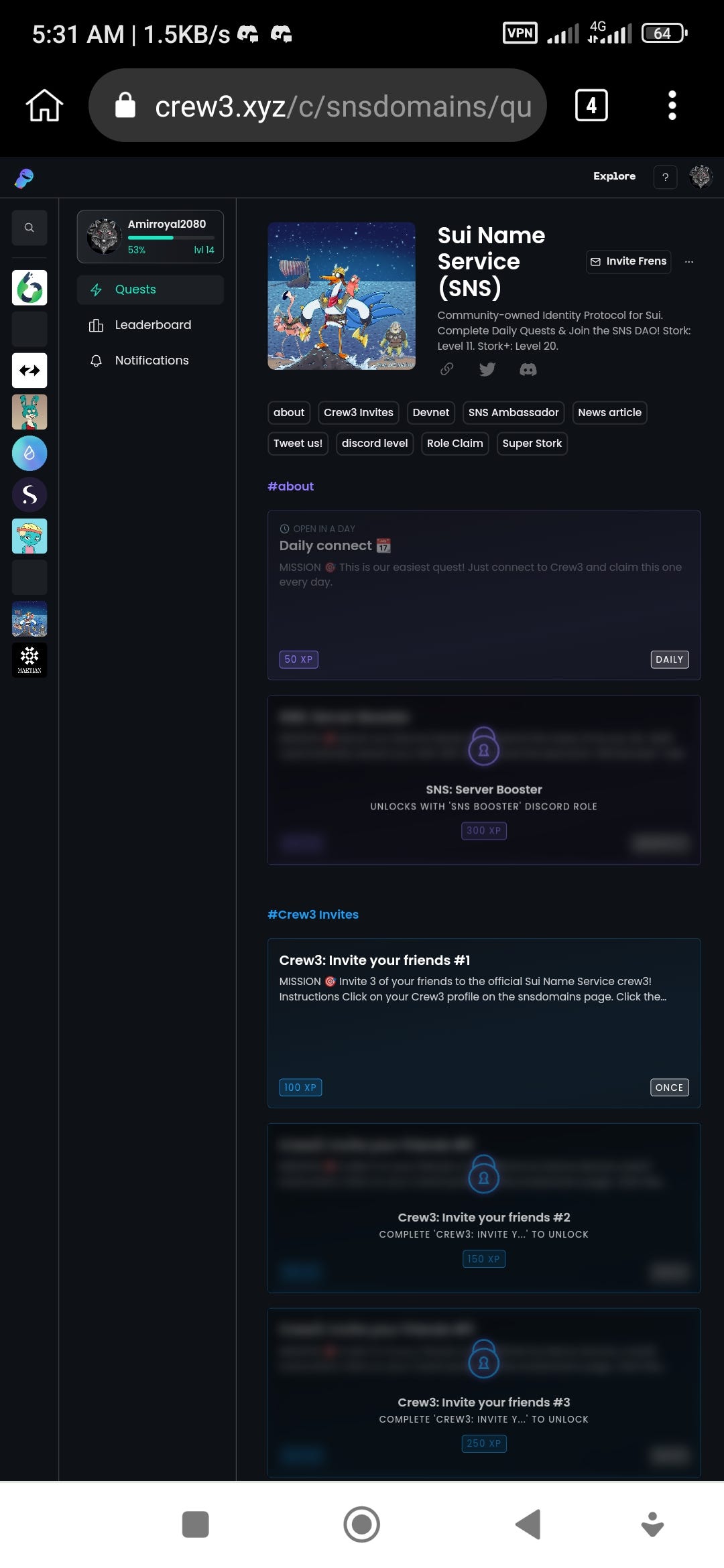 Join the SNS project on Sui airdrop | by Amirroyal2080 | Medium