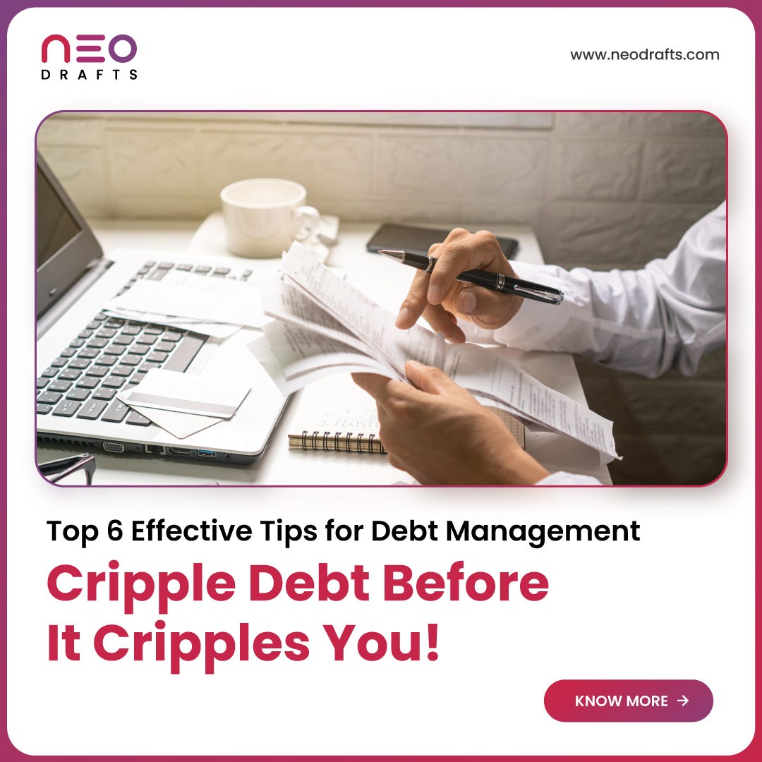 Cripple Debt Before it Cripples You! - Neodrafts - Medium