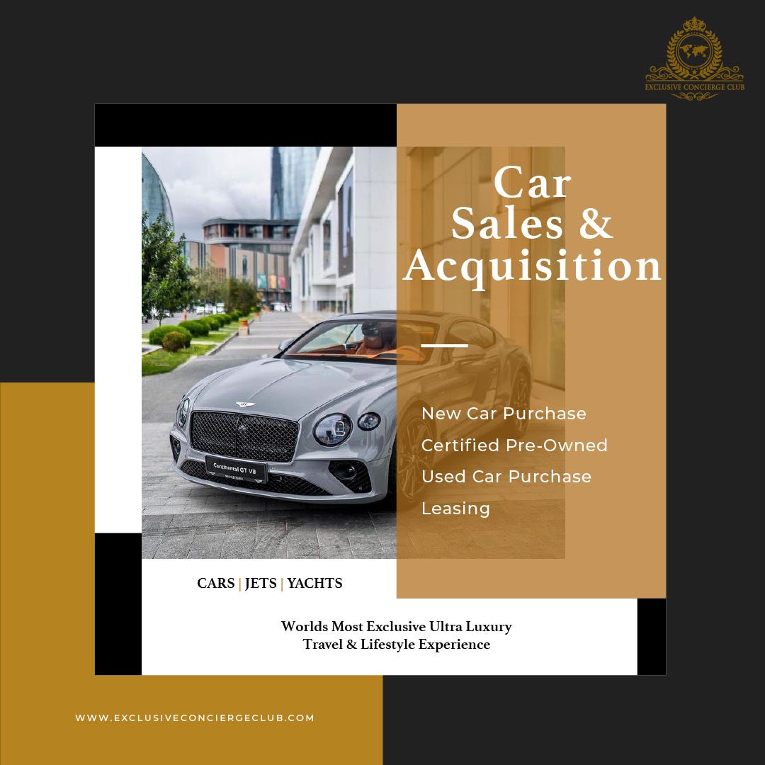 Car Sales & Acquisition - Exclusive Concierge Club - Medium