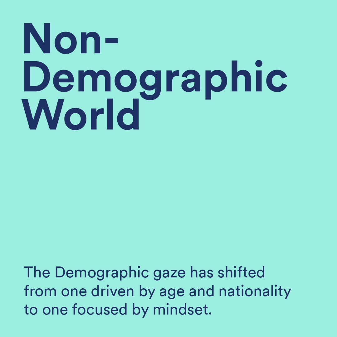 Non Demographic World. The demographic gaze has shifted from… | by ...