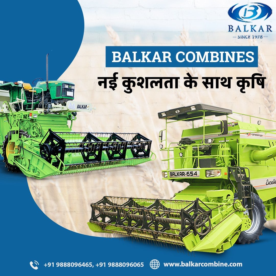 Here You Can Get Top Brands of Self Driven Combine Harvester — Balkar ...