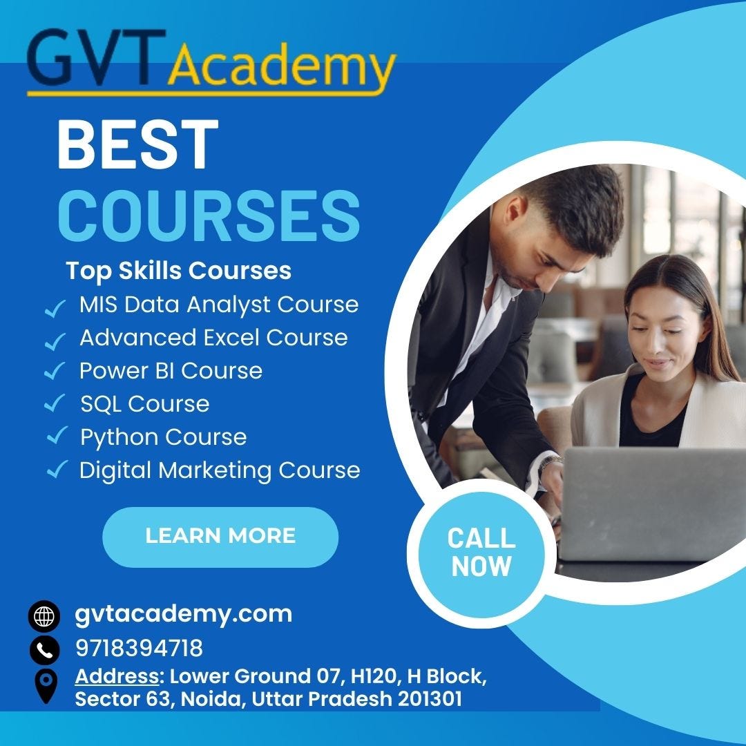 Transform Your Career with GVT Academy! | by GVT Academy - Advanced Excel | SQL | Power BI ...