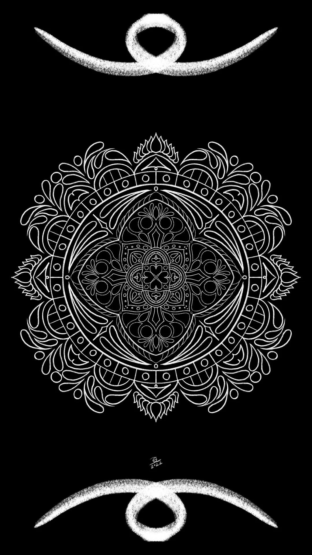 Discover Tranquility: The Intricate Mandala Wallpaper for Your Phone or ...