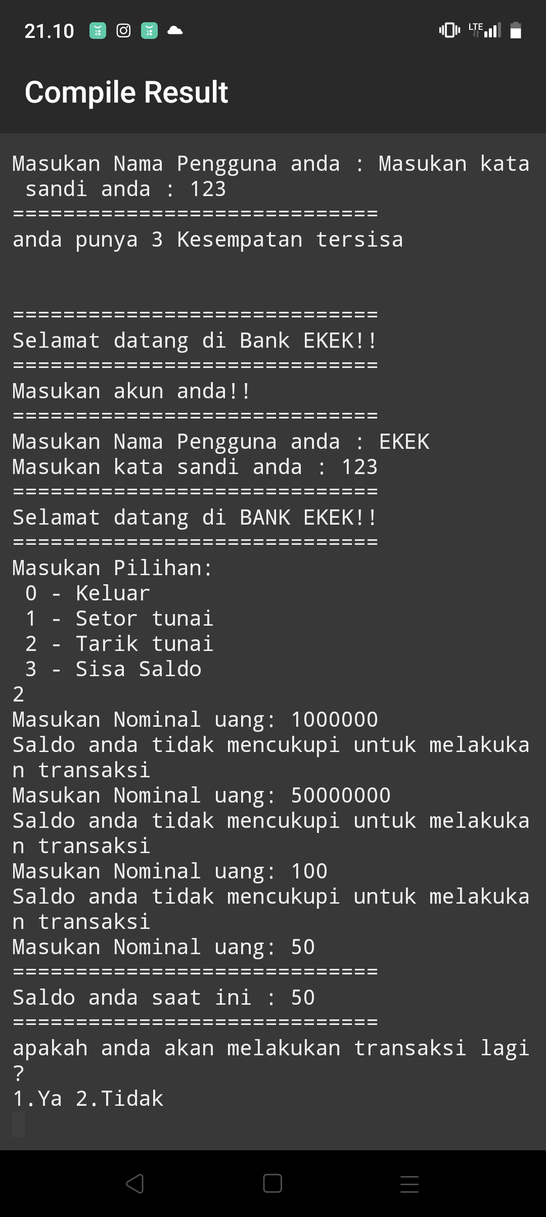 Sistem ATM Menggunakan Bahasa C++ Oleh Rizki Surya Gani — Teknik ...