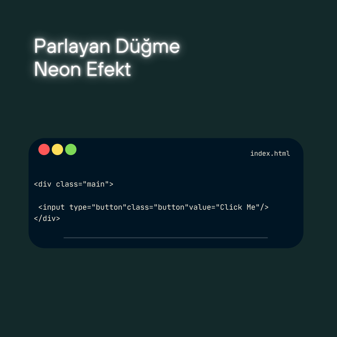 Glowing Button Neon Effect - Onur TOPUZ - Medium