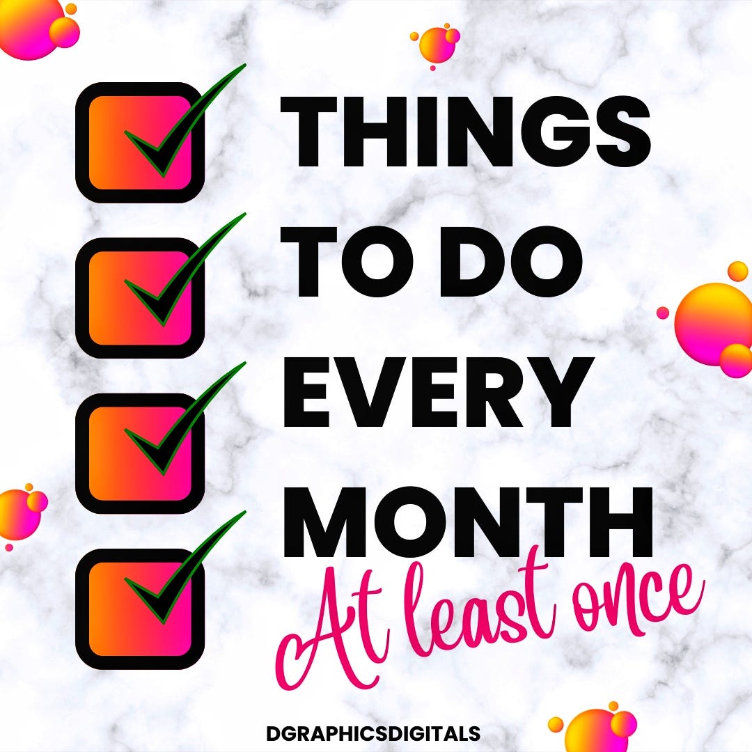 The Monthly Checklist for Achieving Success All Year Round. | by ...