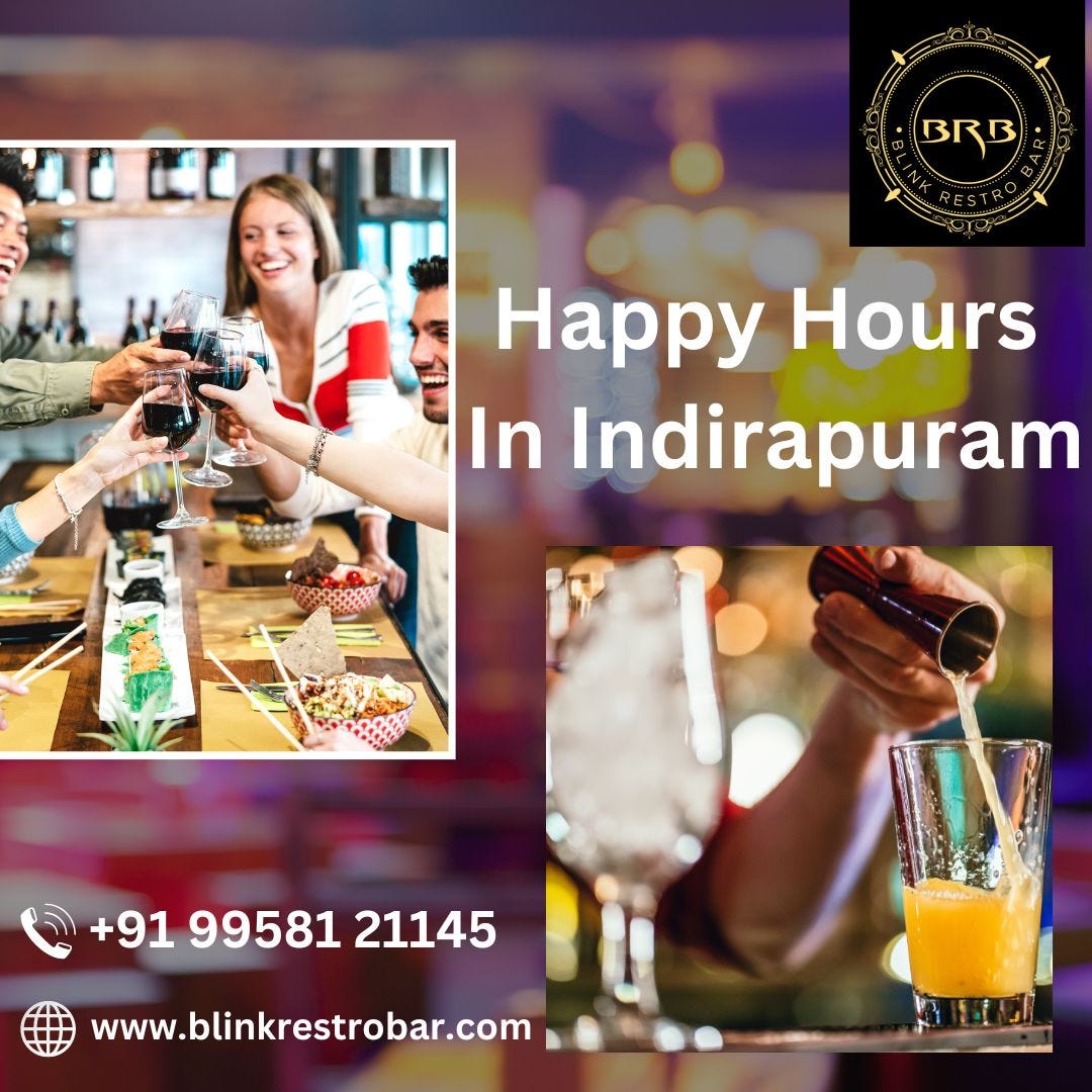 Happy Hours In Indirapuram - Blink Resto Bar - Medium