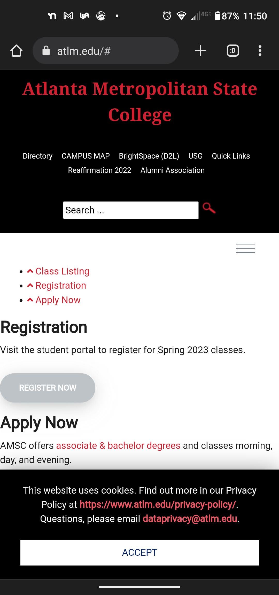 Atlm.edu Global Navigation Redesign Project | by Erin Hughes | Medium