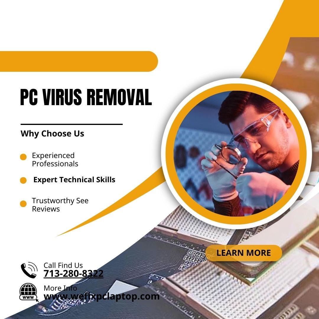 Pc Virus Removal - wefixpc laptop - Medium