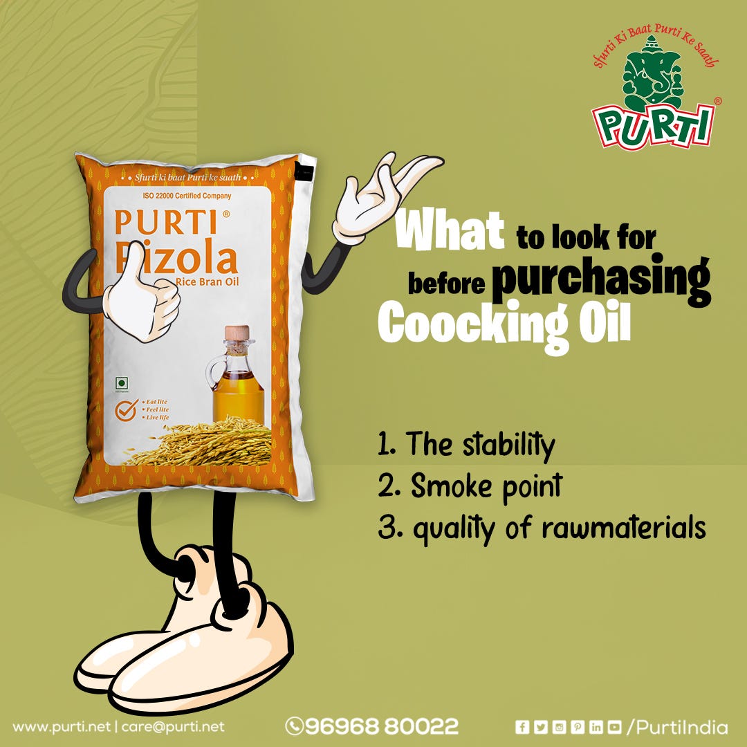 𝐏𝐮𝐫𝐭𝐢 𝐑𝐢𝐳𝐨𝐥𝐚 Rice Bran Oil - Tanushka - Medium