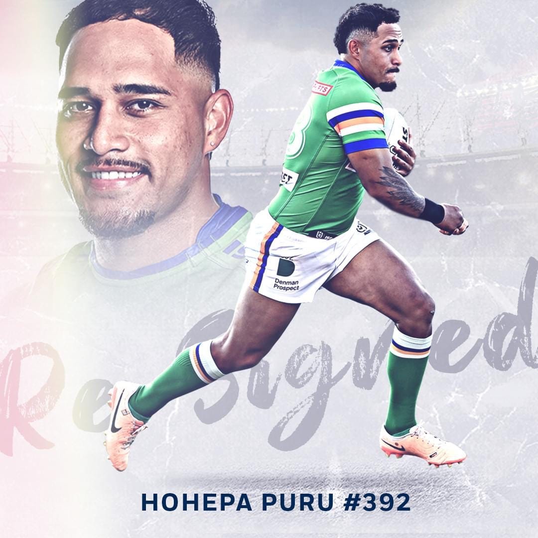 Canberra Raiders Secure Promising Forward Hohepa Puru for 2024 NRL ...
