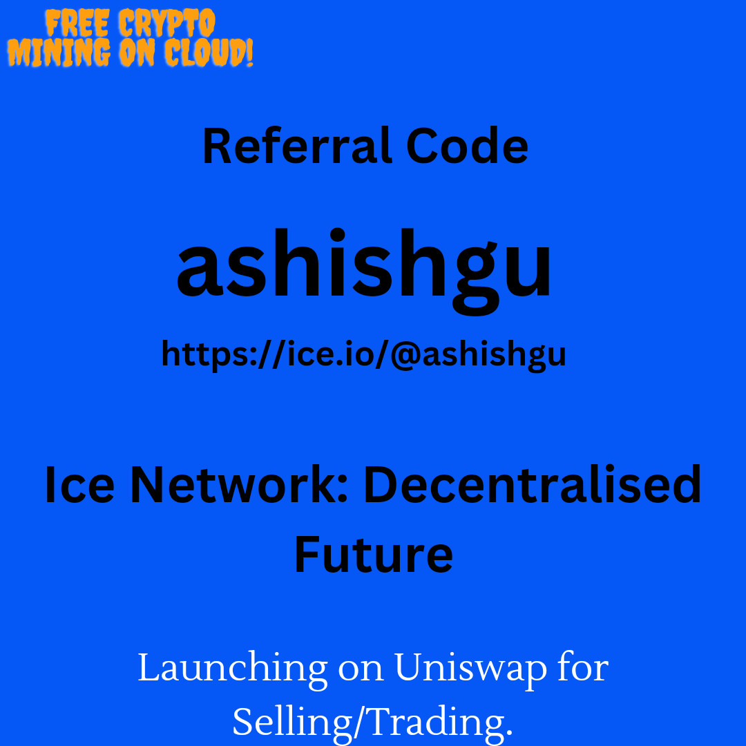 Ice Network Referral Code ashishgu | by Ice Network Referral Code ...