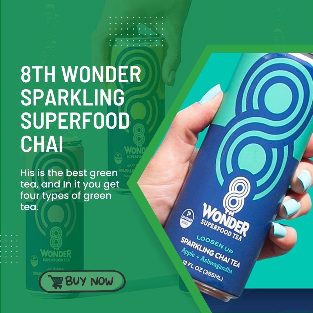 8th Wonder Sparkling Superfood Chai Made With Apple And Ashwagandha ...