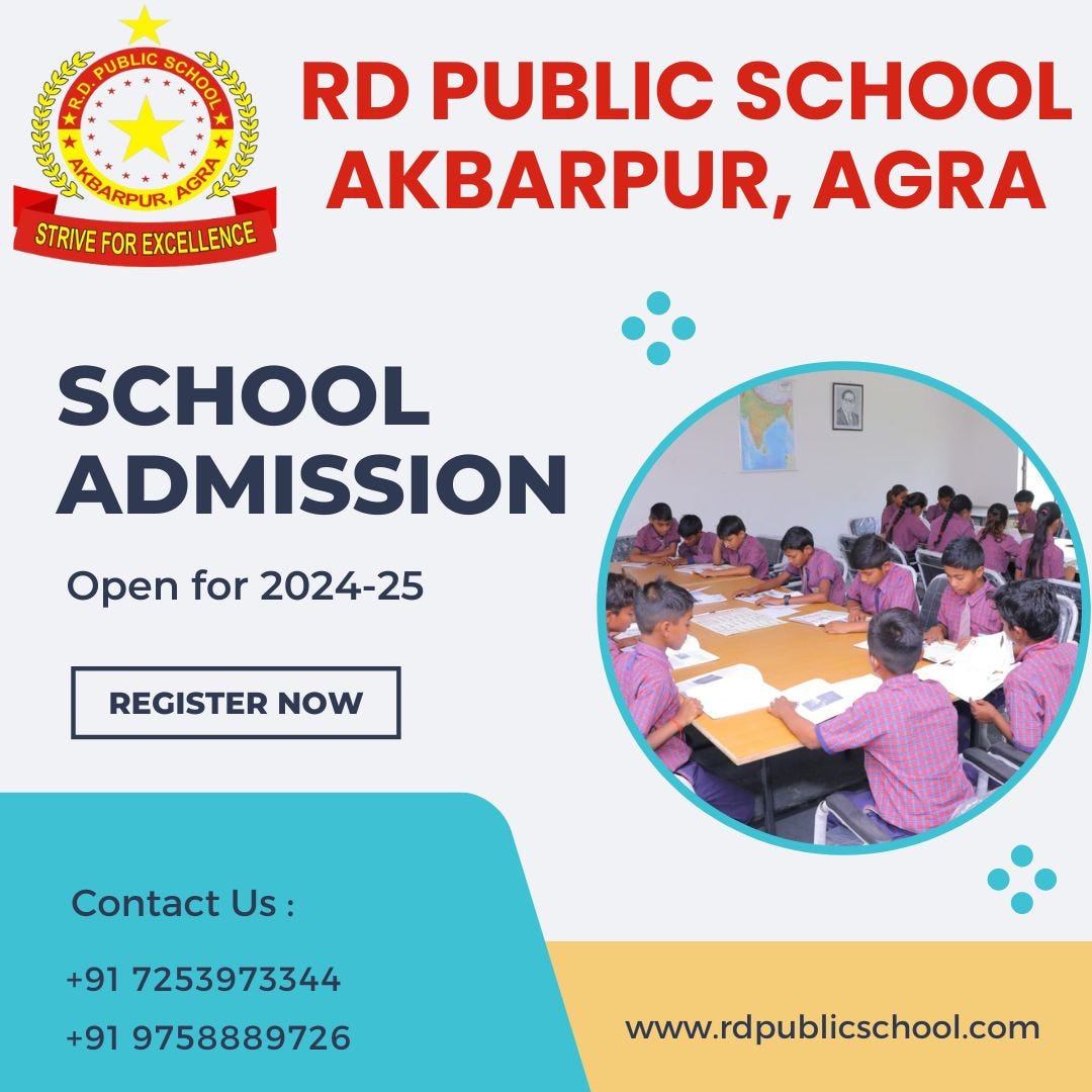 RDdInvest in Your Child’s Future with RD Public School Akbarpur, Agra ...