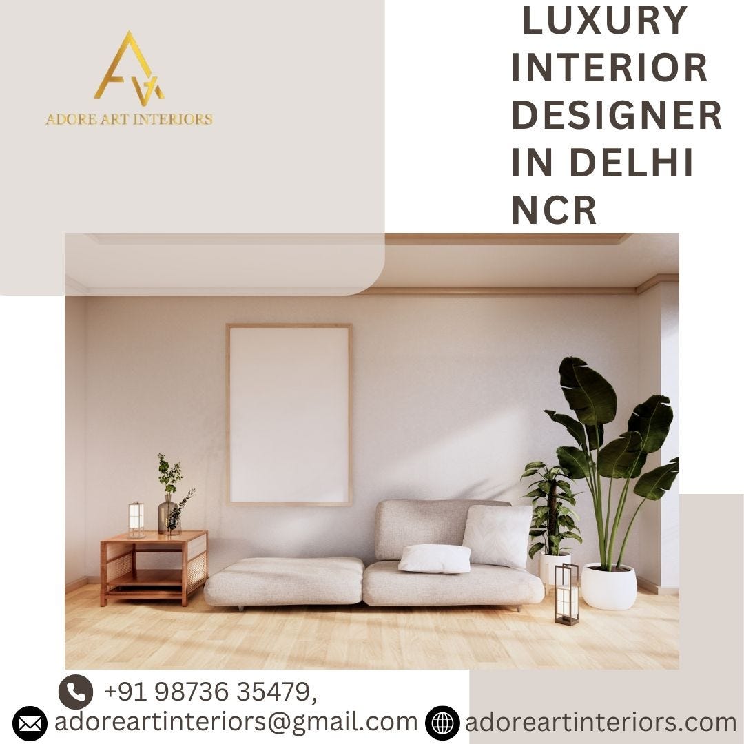 Luxury Interior Designer in Delhi NCR — Adore Art Interiors ...