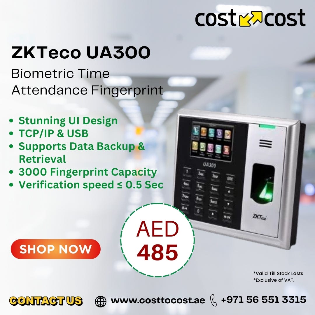 ZKTeco UA300 Biometric Time Attendance Fingerprint | by Himaninakashe | Mar, 2024 | Medium